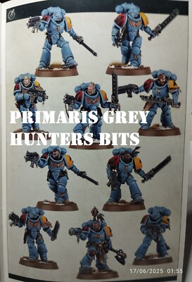 WARHAMMER 40K SPACE WOLVES PRIMARIS GREY HUNTERS BITS | eBay