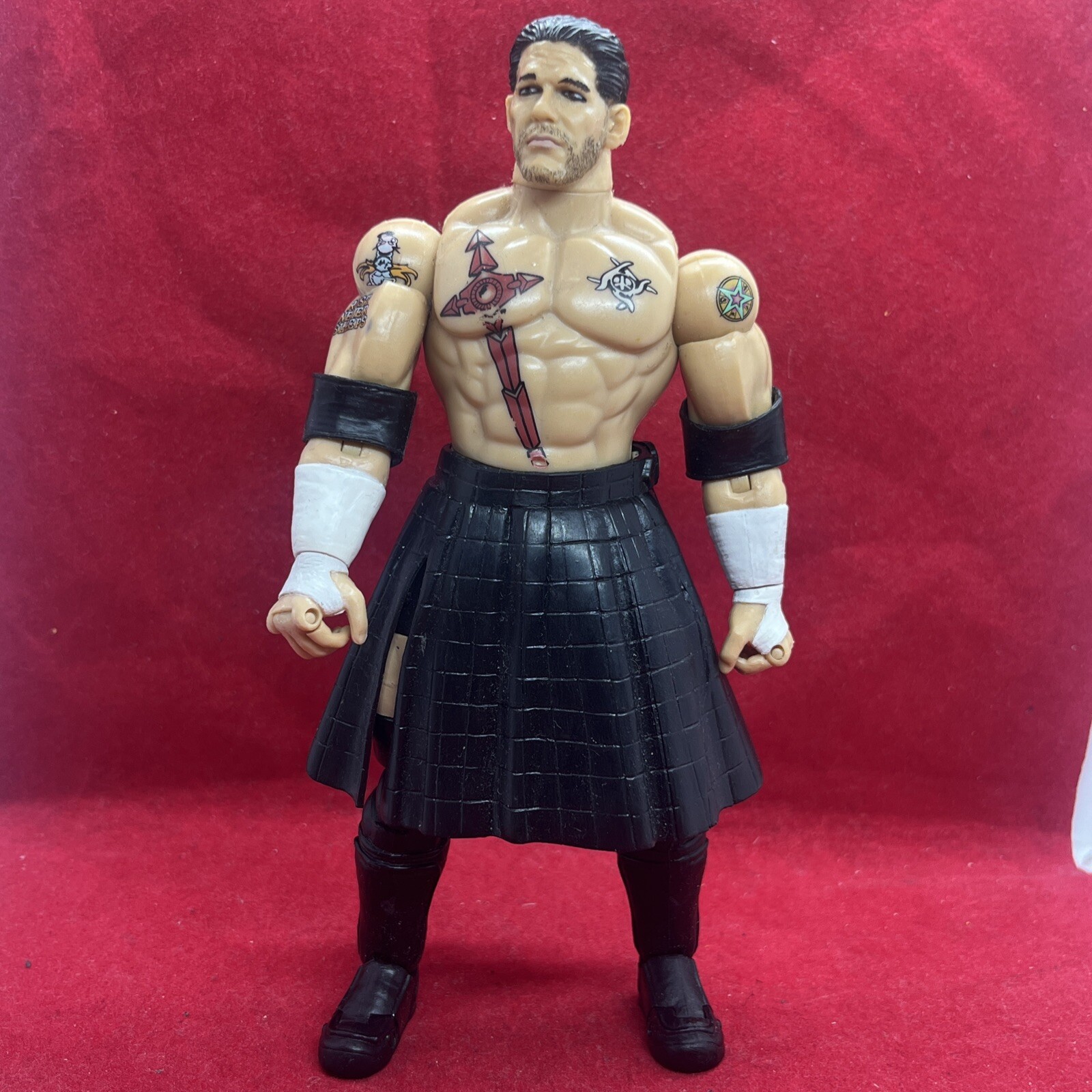 TNA Impact Marvel 2005 Raven Wrestling Figure Short Hair Used | eBay