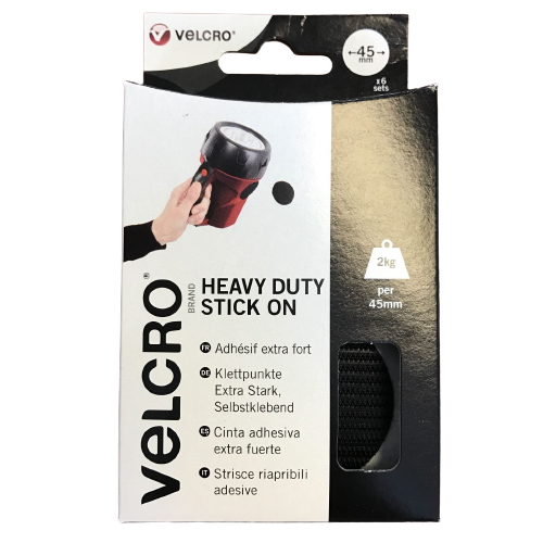 Velcro Heavy Duty Self Adhesive Stick on large discs coins 45mm in ...