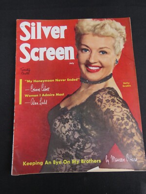 SILVER SCREEN Magazine July 1952 - Betty Grable cover, Maureen O'Hara ...