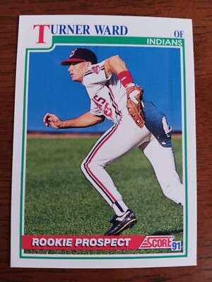 TURNER WARD INDIANS 1991 SCORE ROOKIE PROSPECT BASEBALL #732 | eBay