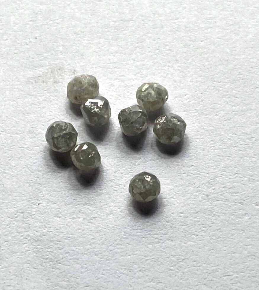 Bead Natural Diamond Lot 0.99 Tcw Milky Gray Color Rose Cut | eBay