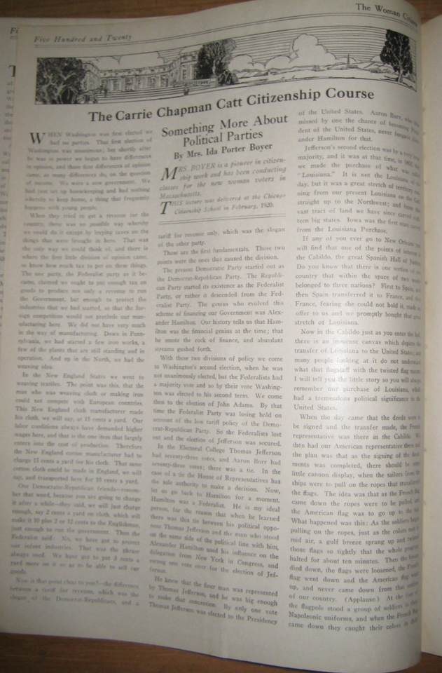 1920, "The Woman Citizen" Magazine, Women's Suffrage Movement | eBay UK