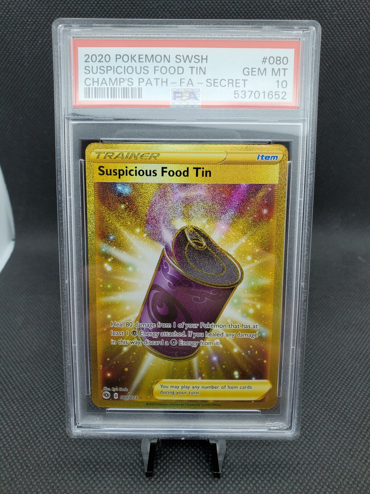 2020 Pokemon Game Champion's Path FA Secret - 080 Suspicious Food Tin ...