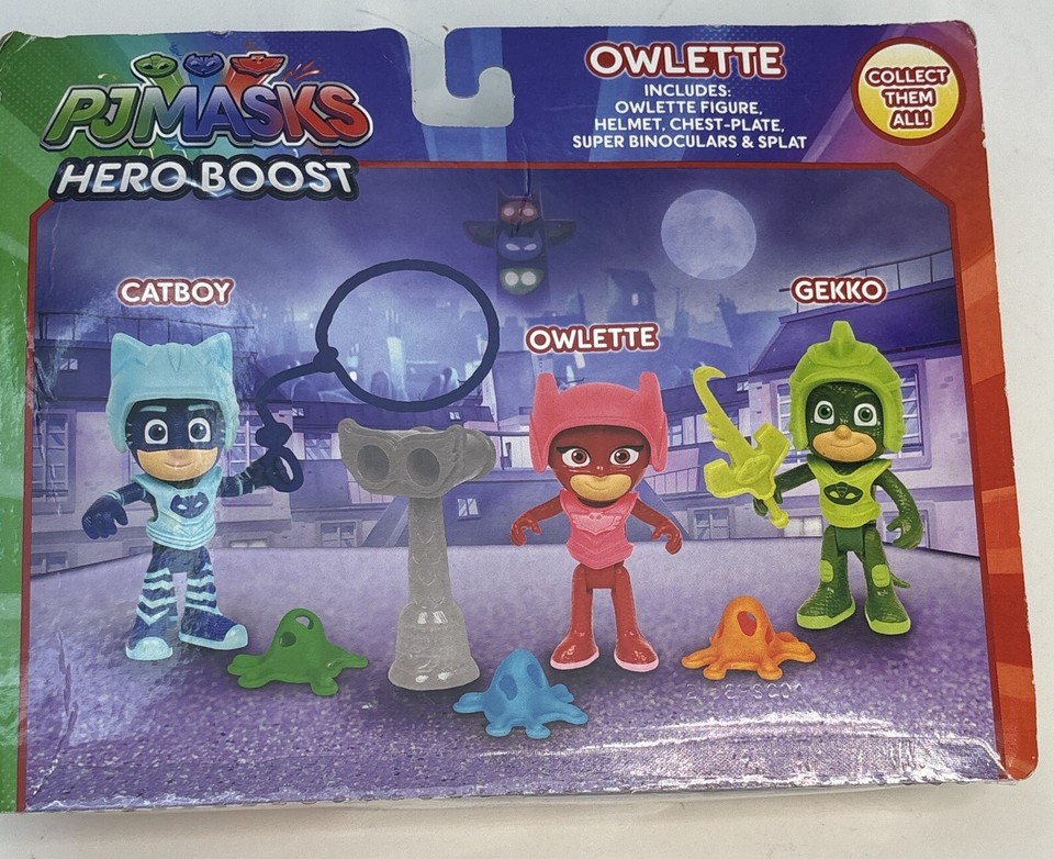 NEW PJ Mask Hero Boost Figure Set w/ Accessories Owlette Binoculars ...