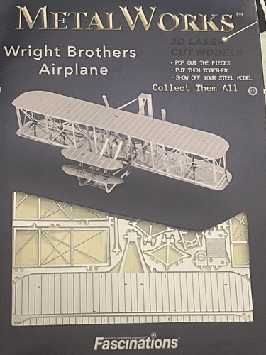 Metal works Wright brothers airplane Model 3D Laser Cut Models Collect ...