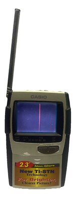 CASIO LCD Color Television TV-880B Portable Pocket TV / Monitor UHF/VHF ...