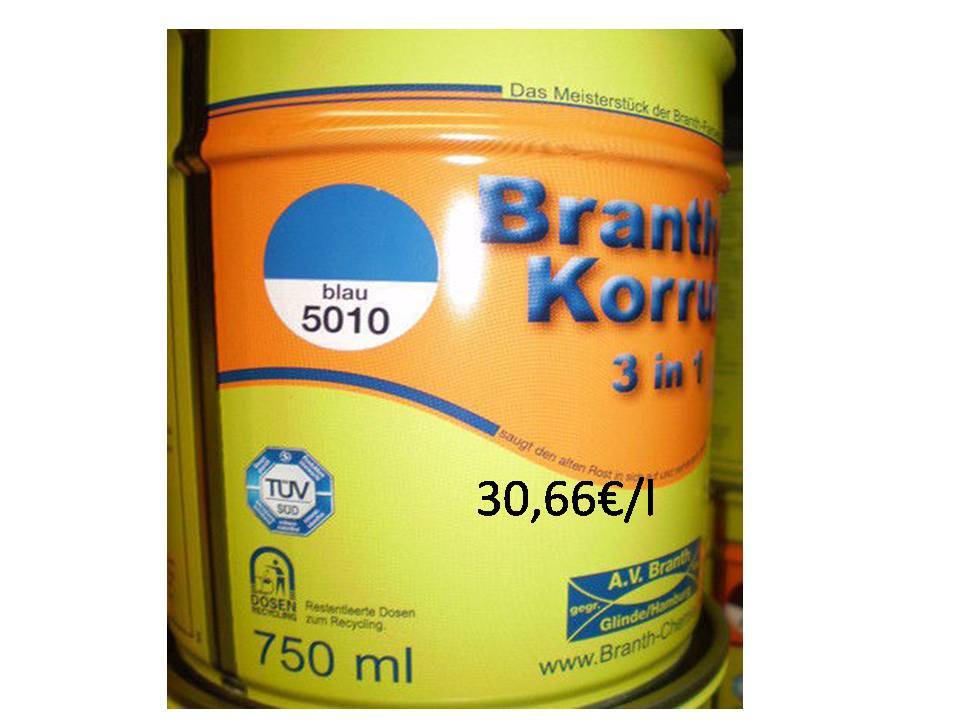 Brantho Korrux 3in1 Rostschutz & Metallschutz Farbe 750ml Farbauswahl ...