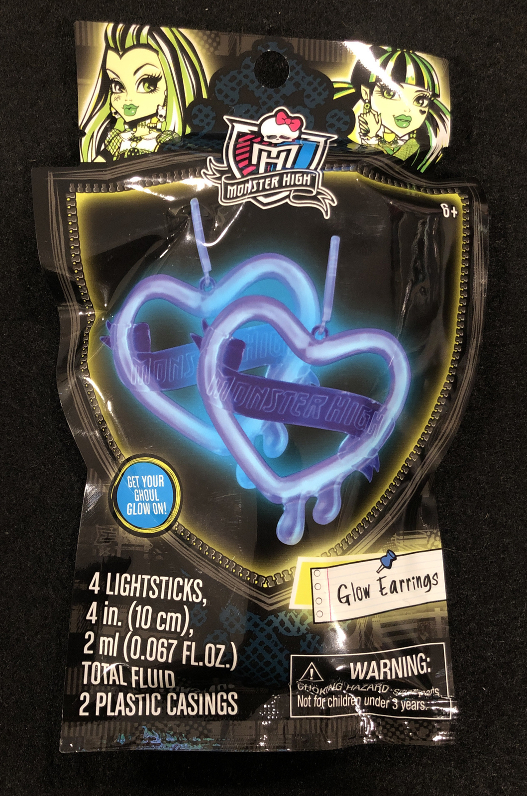 Monster High Glow Earrings New Sealed Lightsticks Just Play 2013 ...