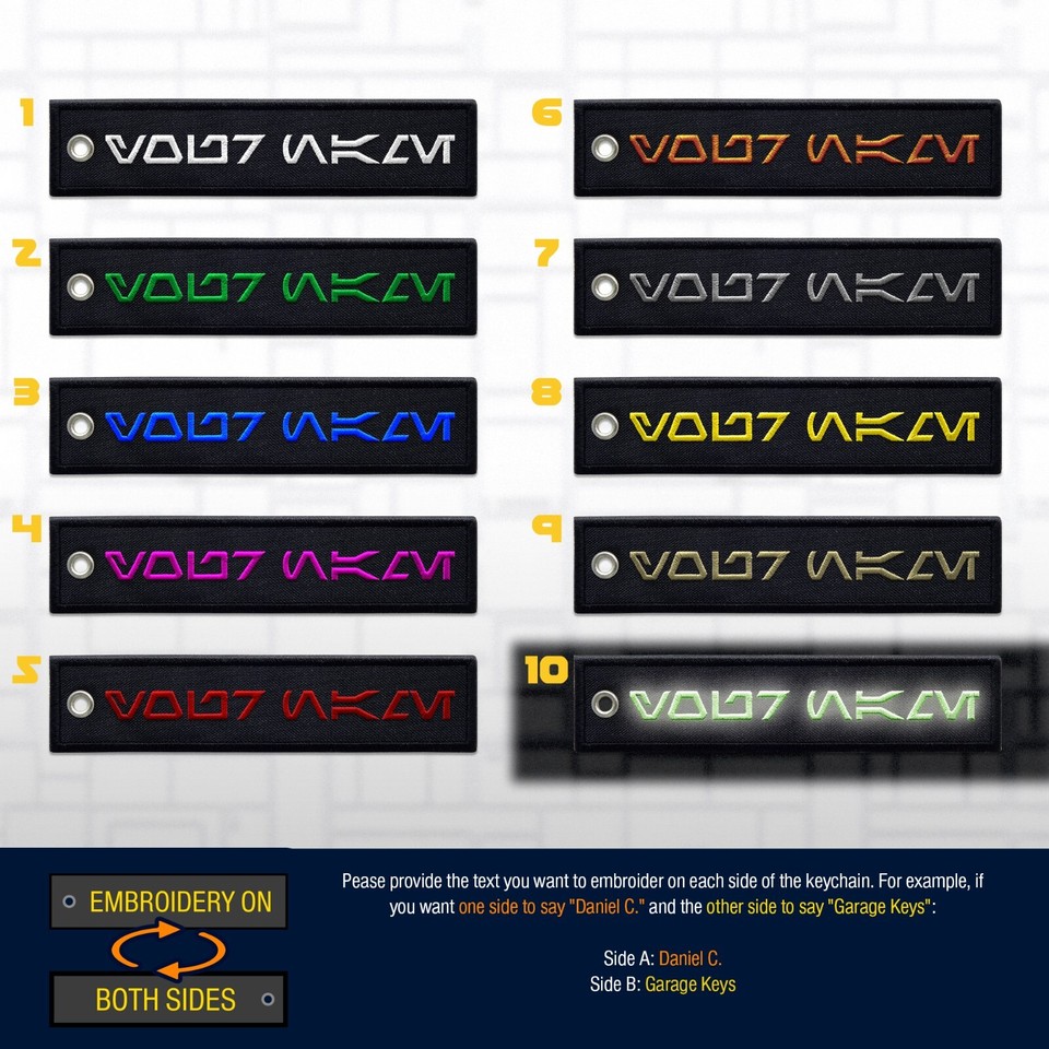 Custom Aurebesh Keychain - Key Tag Personalized Embroidered Jet Tag ...