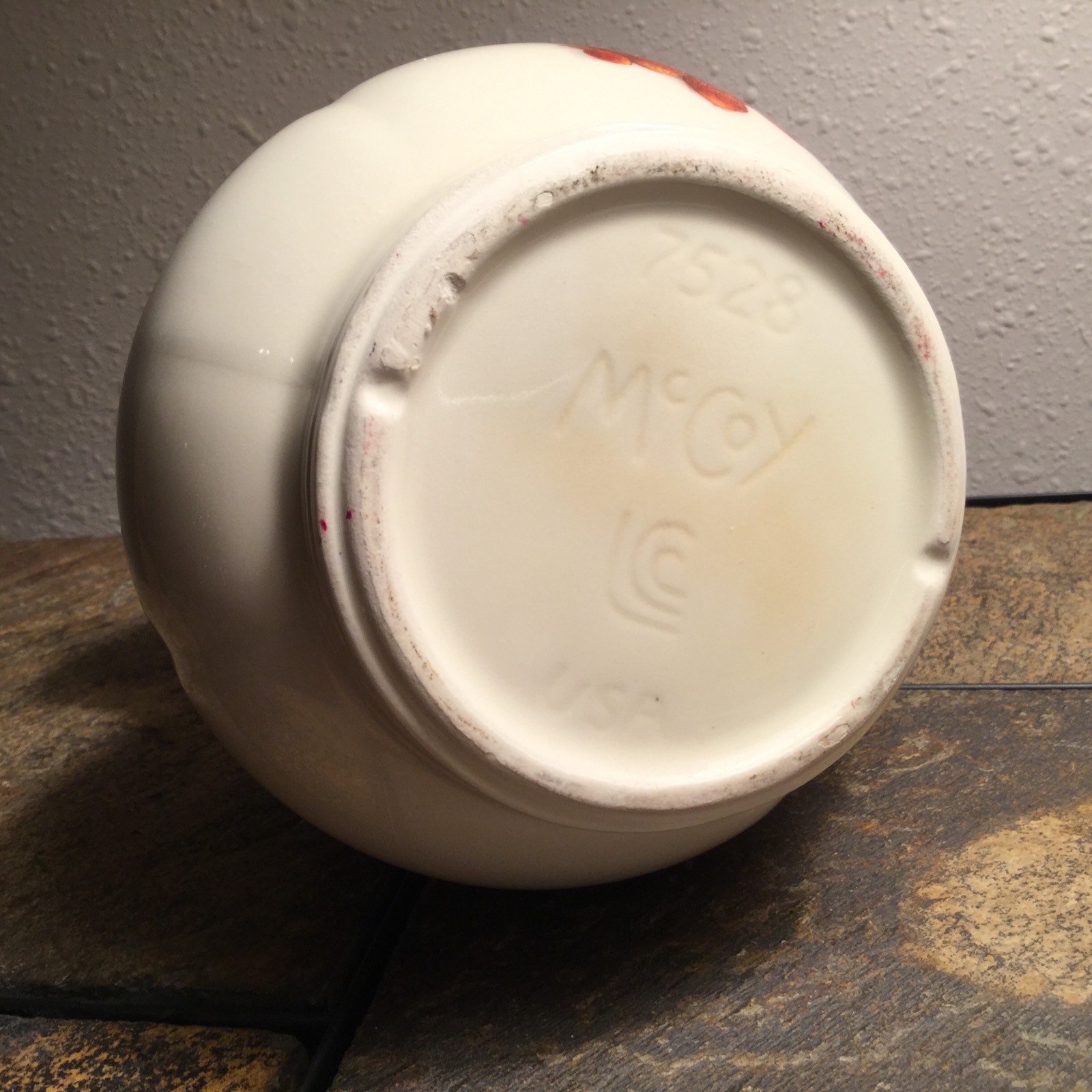 Excellent McCoy Pitcher 7528: Cream + Brown Color with Pineapple ...