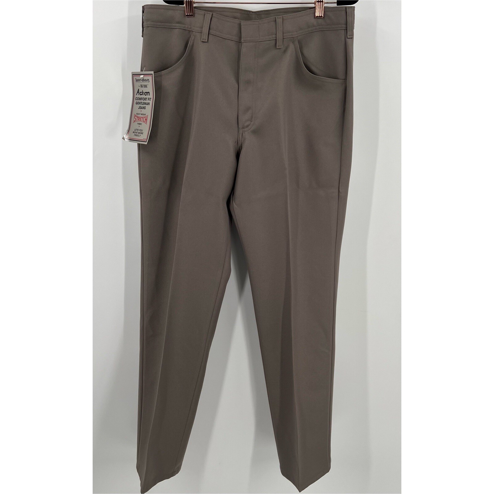 VTG SPORT-ABOUTS BY BIG YANK GRAY COMFORT FIT PANTS MENS SZ 36X32 USA ...