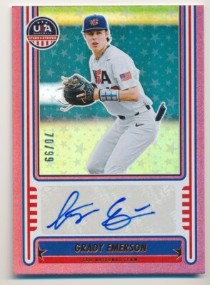 GRADY EMERSON 2025 Panini USA Stars & Stripes FOIL AUTO RC 70/99 | eBay