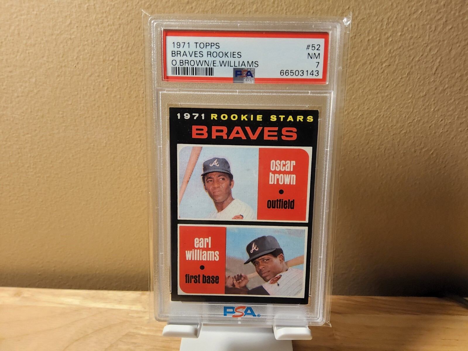 1971 Topps - Braves Rookies #52 E. Williams / O. Brown PSA 7 | eBay