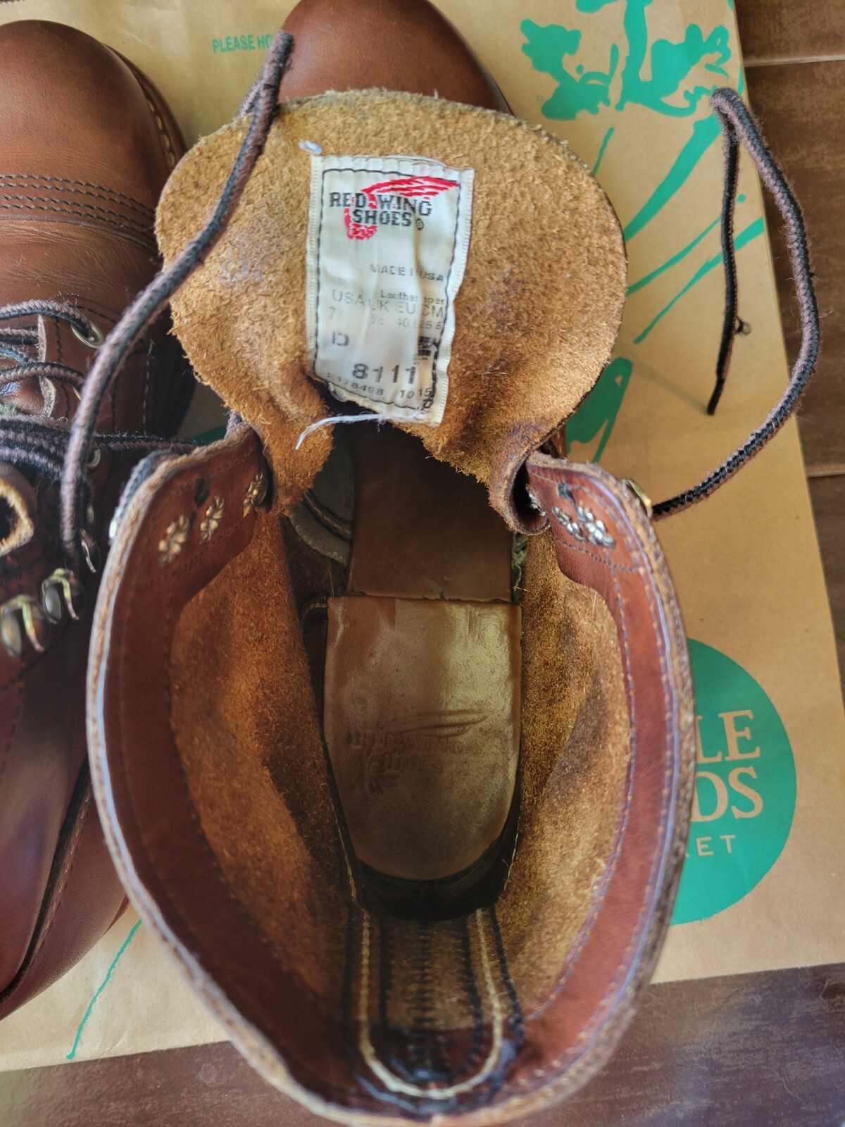 Red Wing Iron Ranger 8111 Boot Amber Harness Size 7.5 D | eBay