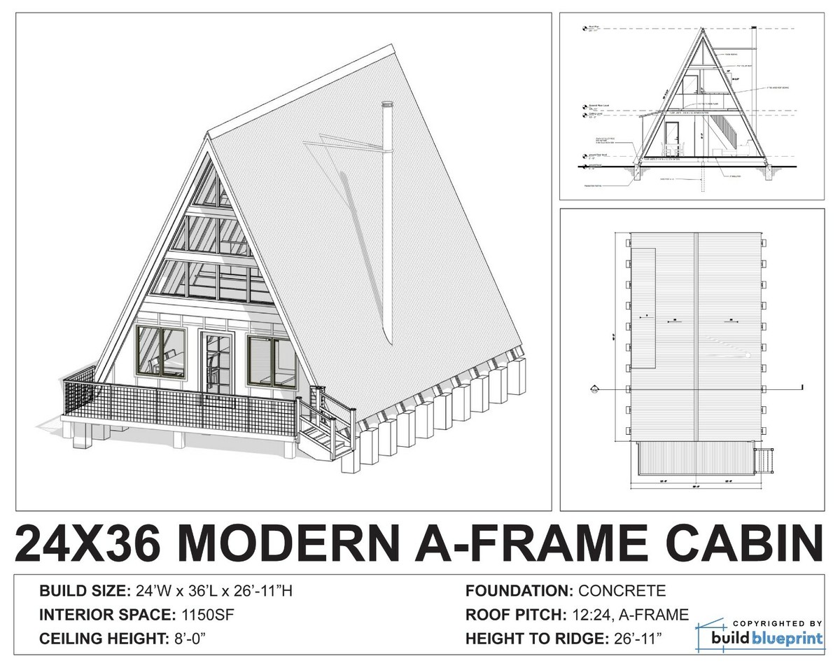 Modified A Frame Cabin Construction