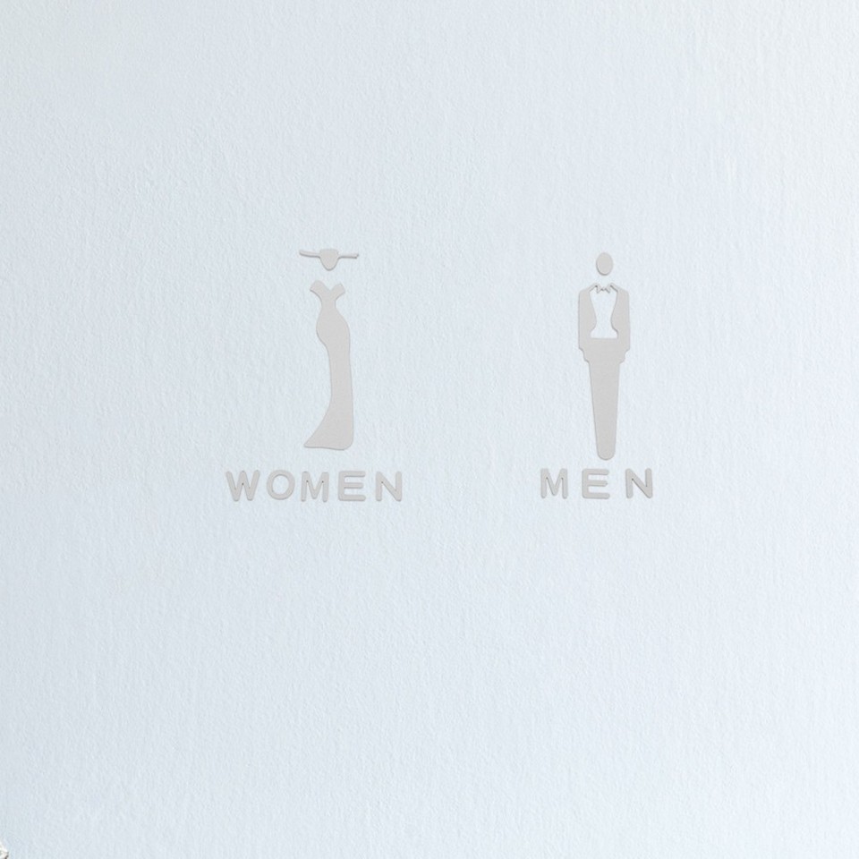 2 Pcs Commercial Restroom Sign Hotel Bathroom Decoration Signage | eBay
