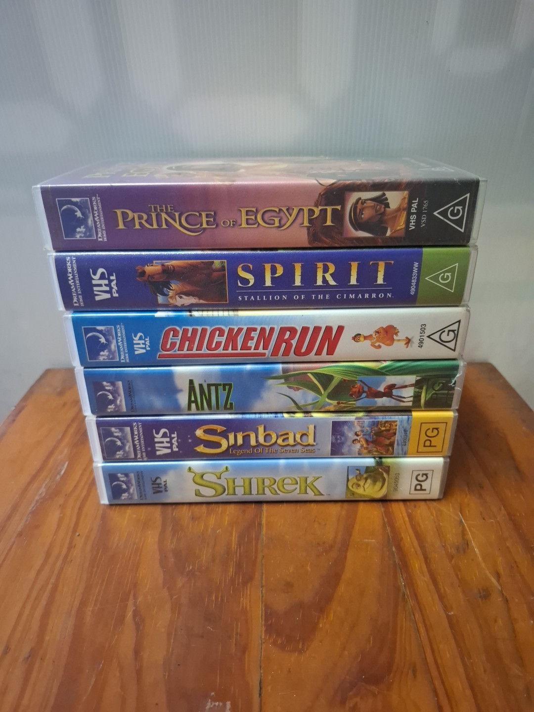 Vhs Videos Bulk Lot Of 6 Kids Movies Dreamworks Home Entertainment ...