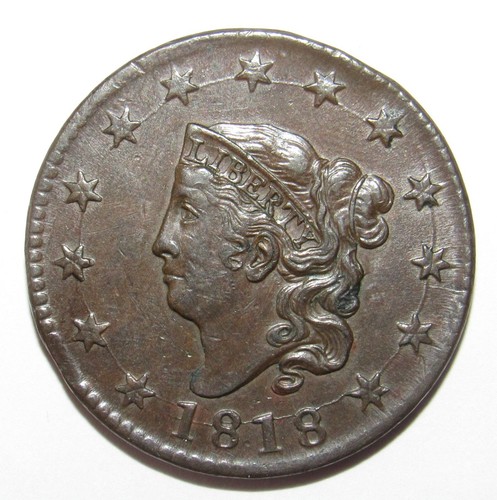 1818 Coronet Head Large Cent BN UNC | eBay