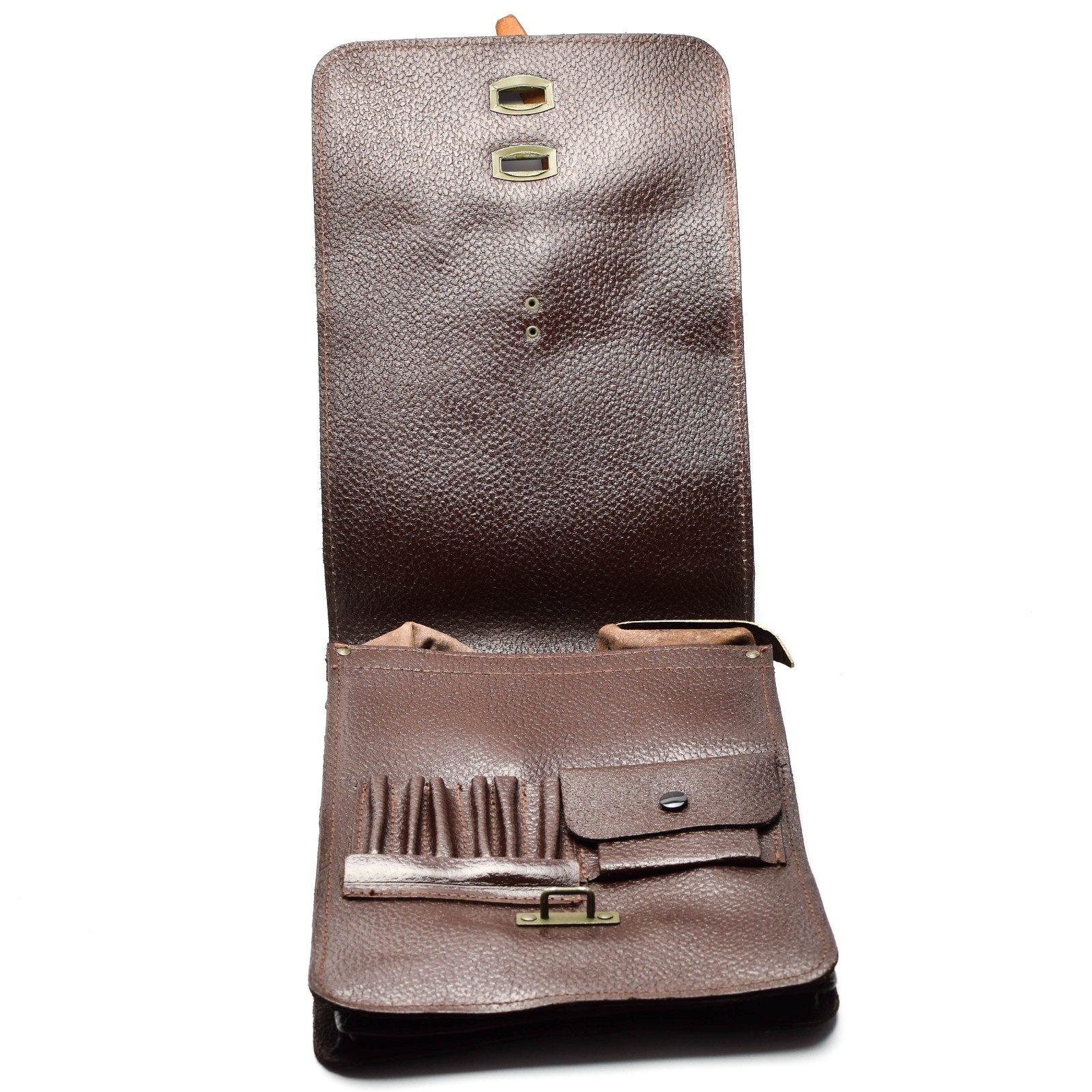 Original Czech army map case. Brown real leather CZ military document ...