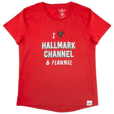 Hallmark Channel and Flannel Women's Relaxed-Fit T-Shirt Size Large ...
