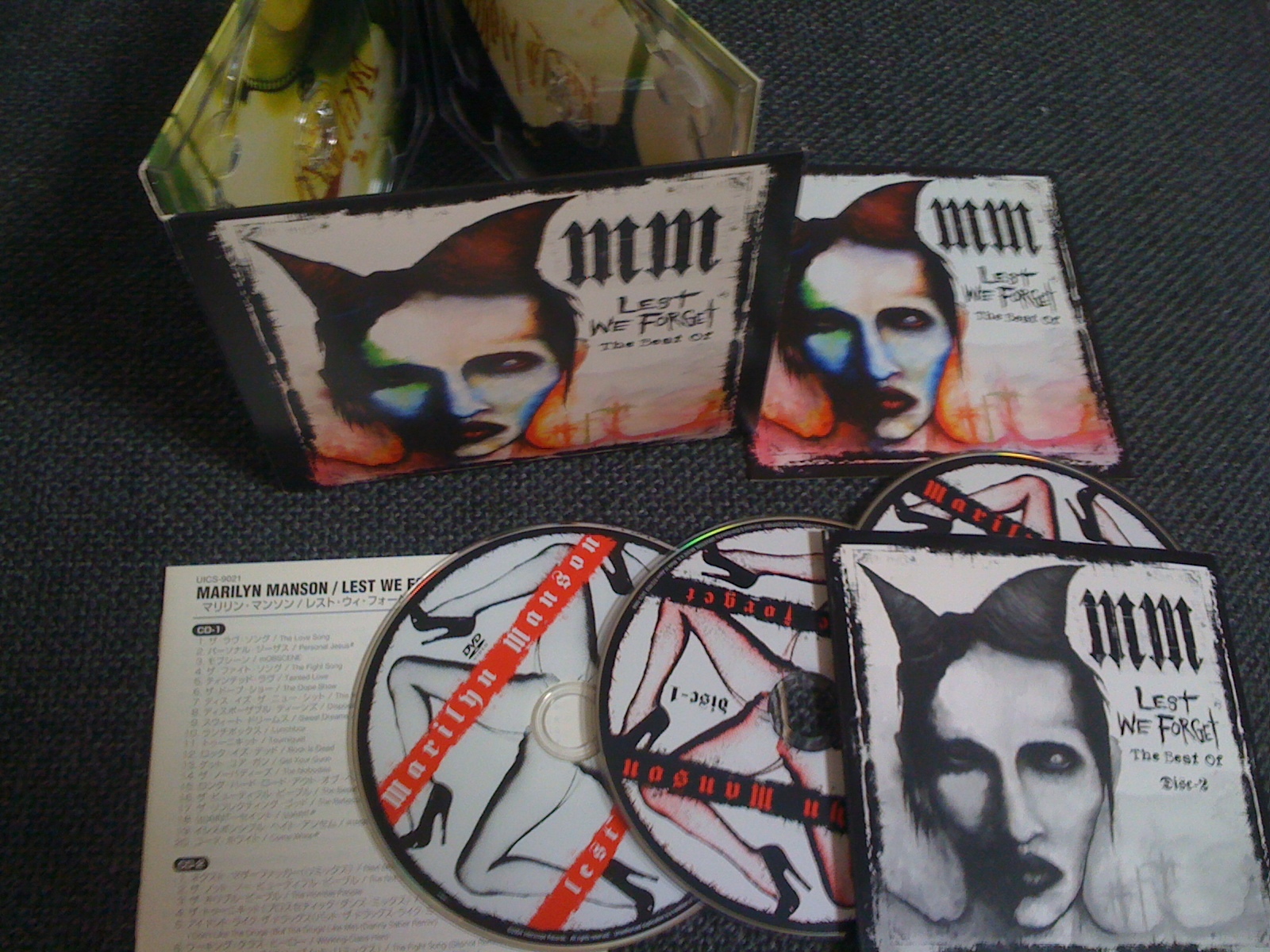 Marilyn Manson Album Cover Lest We Forget