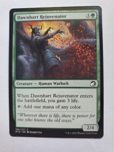MTG Magic The Gathering Card Dawnhart Rejuvenator Creature Human ...