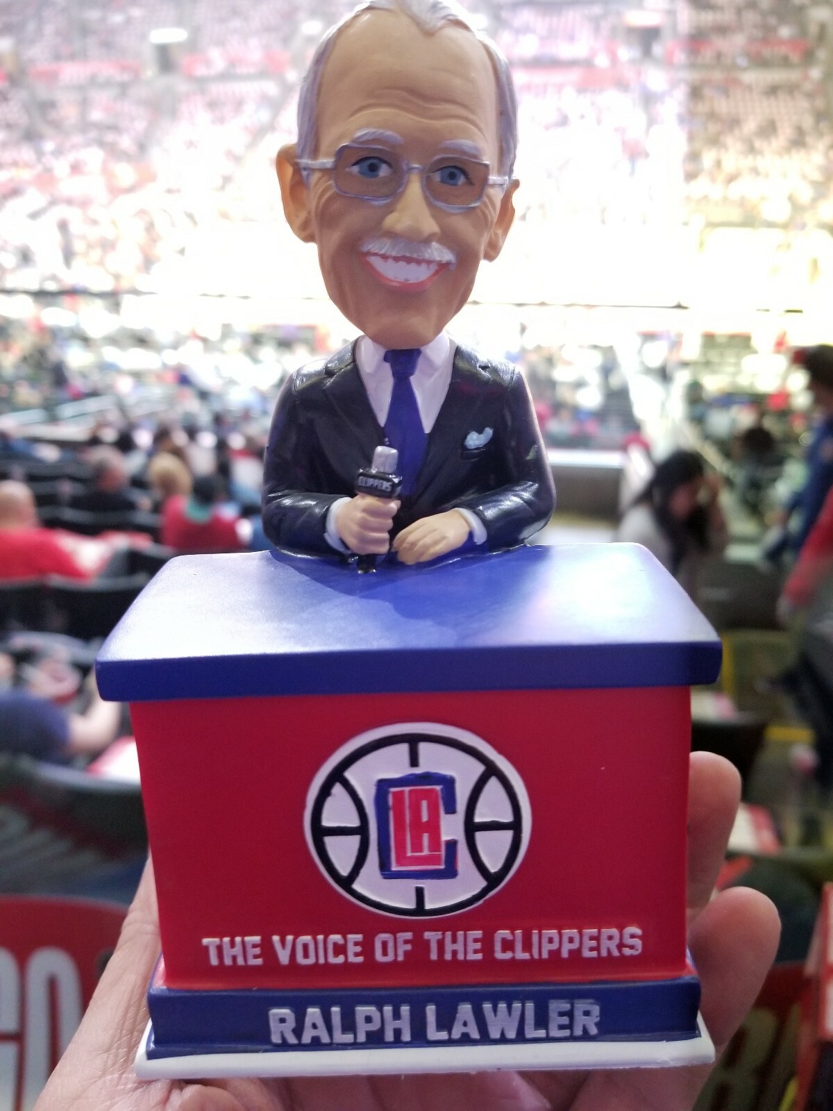 NIB RALPH LAWLER LE TALKING BOBBLEHEAD SGA 4/10/19 VOICE OF THE ...