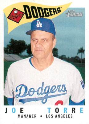 JOE TORRE 2009 Topps Heritage MANAGER Card #225 Dodgers | eBay