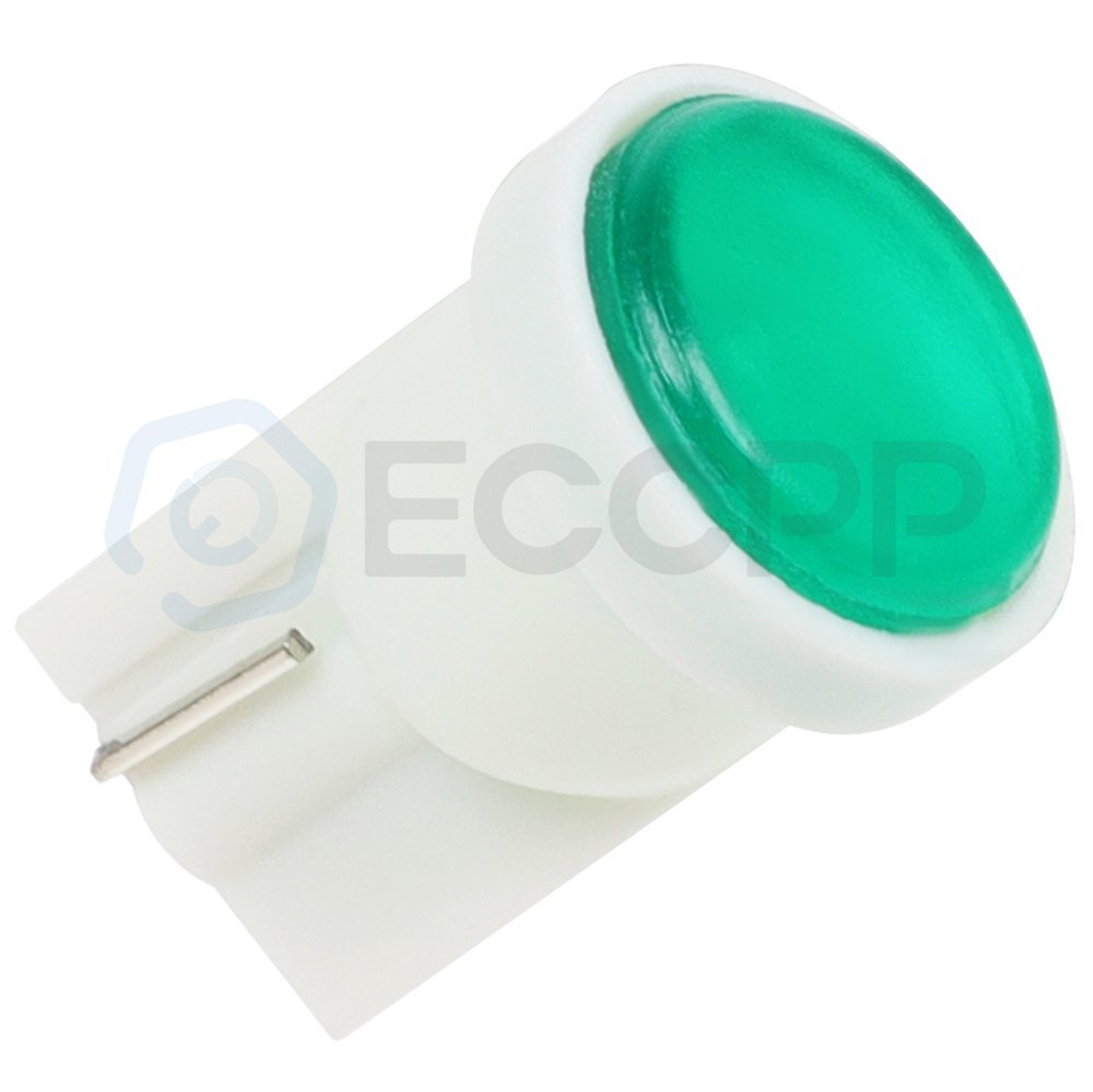 20x T10 Green COB LED Bulbs Instrument Panel Light Twist Lock Socket ...
