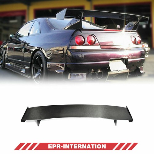 For Nissan Skyline R33 GTR Bee-R Carbon Fiber Glossy Rear GT Spoiler ...