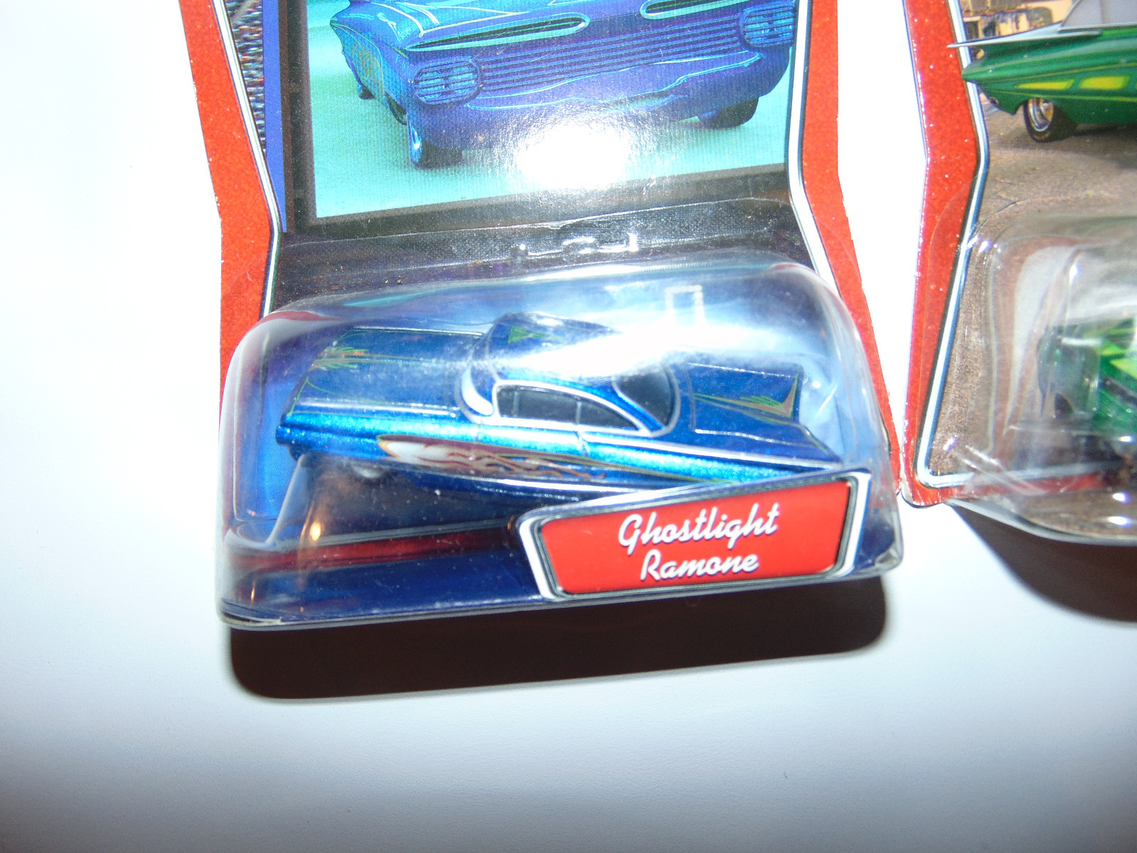 3) DISNEY PIXAR CARS GREEN GHOSTLIGHT BLUE RAMONE LOT OF 3 Set Sealed ...