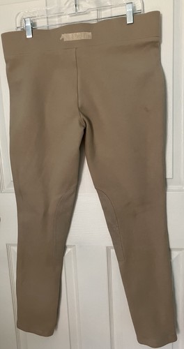 🔴 Dublin Hipsta Beige Equestrian Riding Pants Size 30 Pull On Jodphur ...