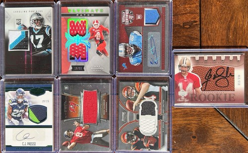7 Card NFL RPA And Patch Lot. 3 RPA’s, 4 Patches. See Desc For Cards ...
