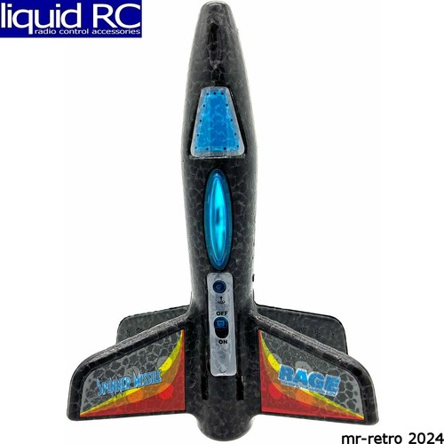 Rage RC 4130B Spinner Missile - Black Electric Free-Flight Rocket | eBay