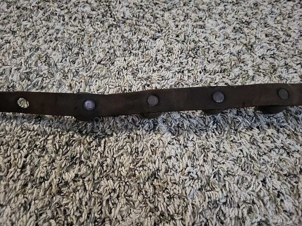 Antique Vintage Reindeer Sleigh Bells on Leather Strap 52" Long ...