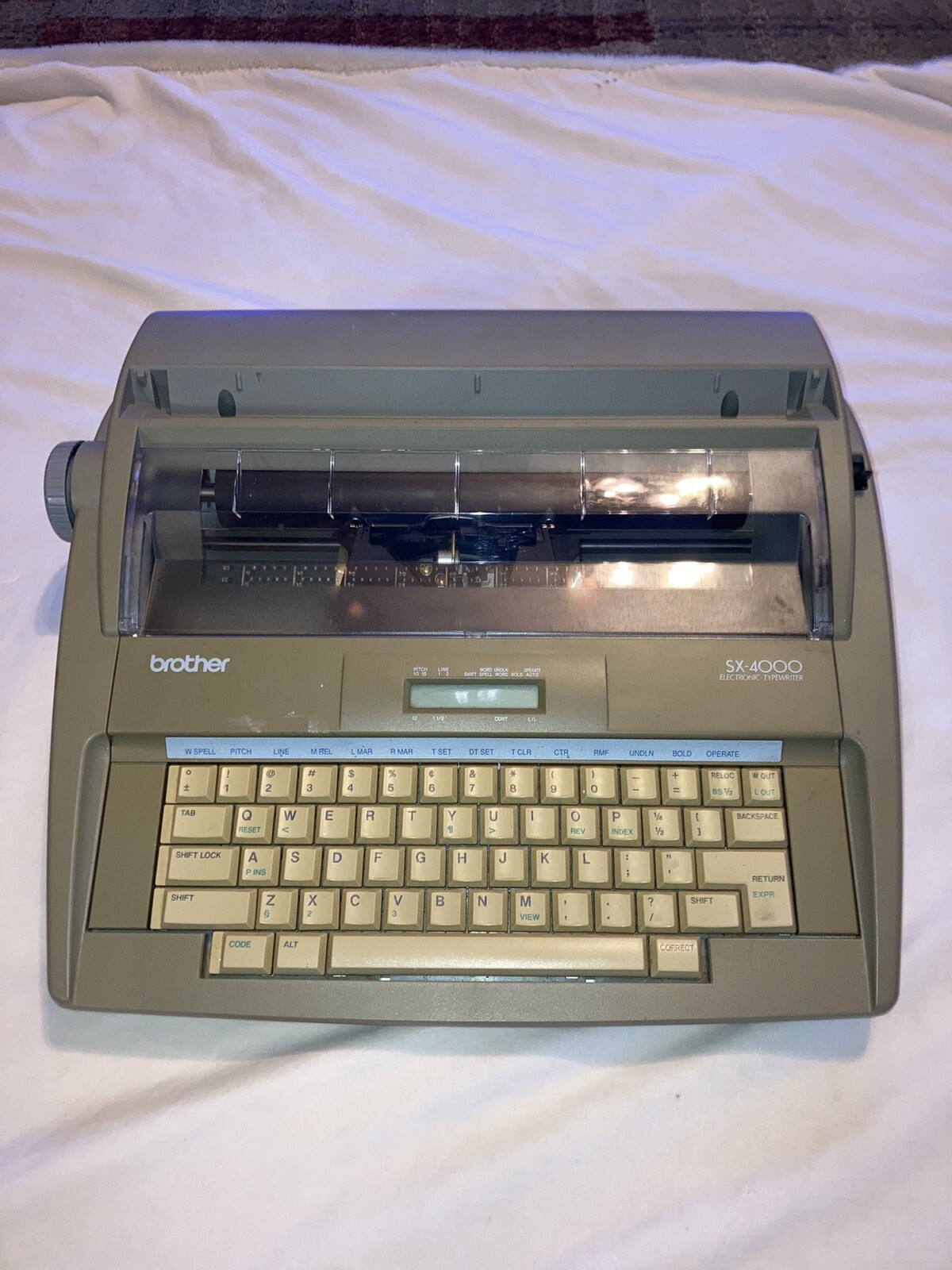 Brother SX-4000 Electronic Typewriter LCD Display tested | eBay
