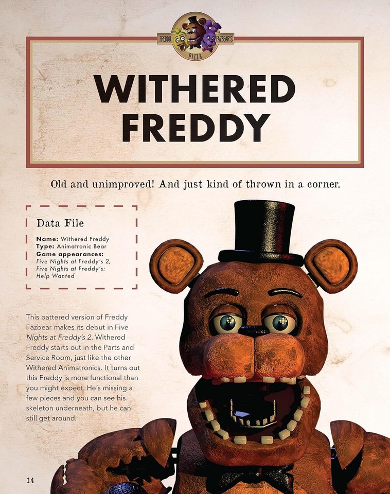 Five Nights at Freddy's Character Encyclopedia (An AFK Book) Hardcover ...