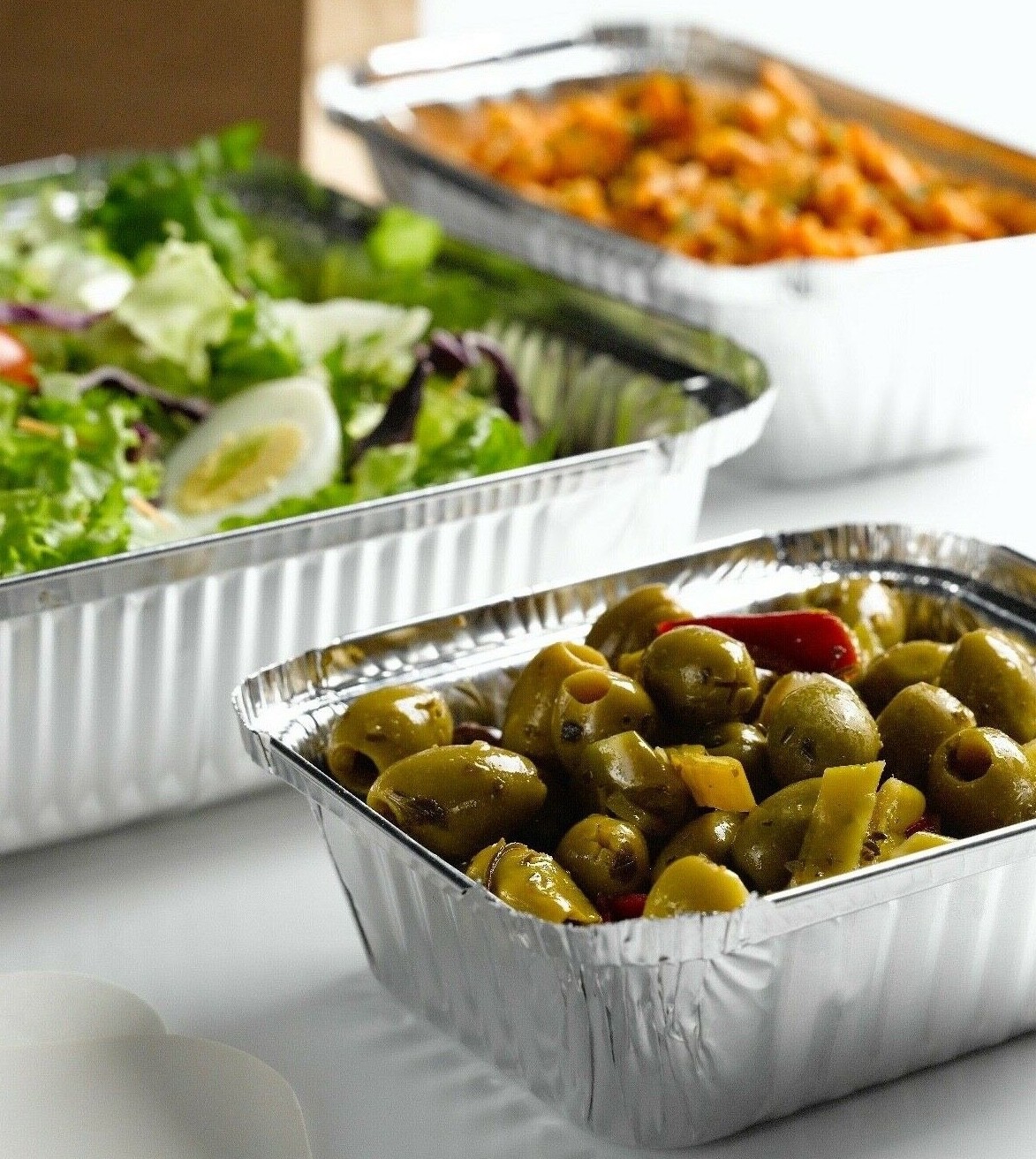 Aluminium Foil Food Containers With Lids Takeaway Home Disposable No.2 ...