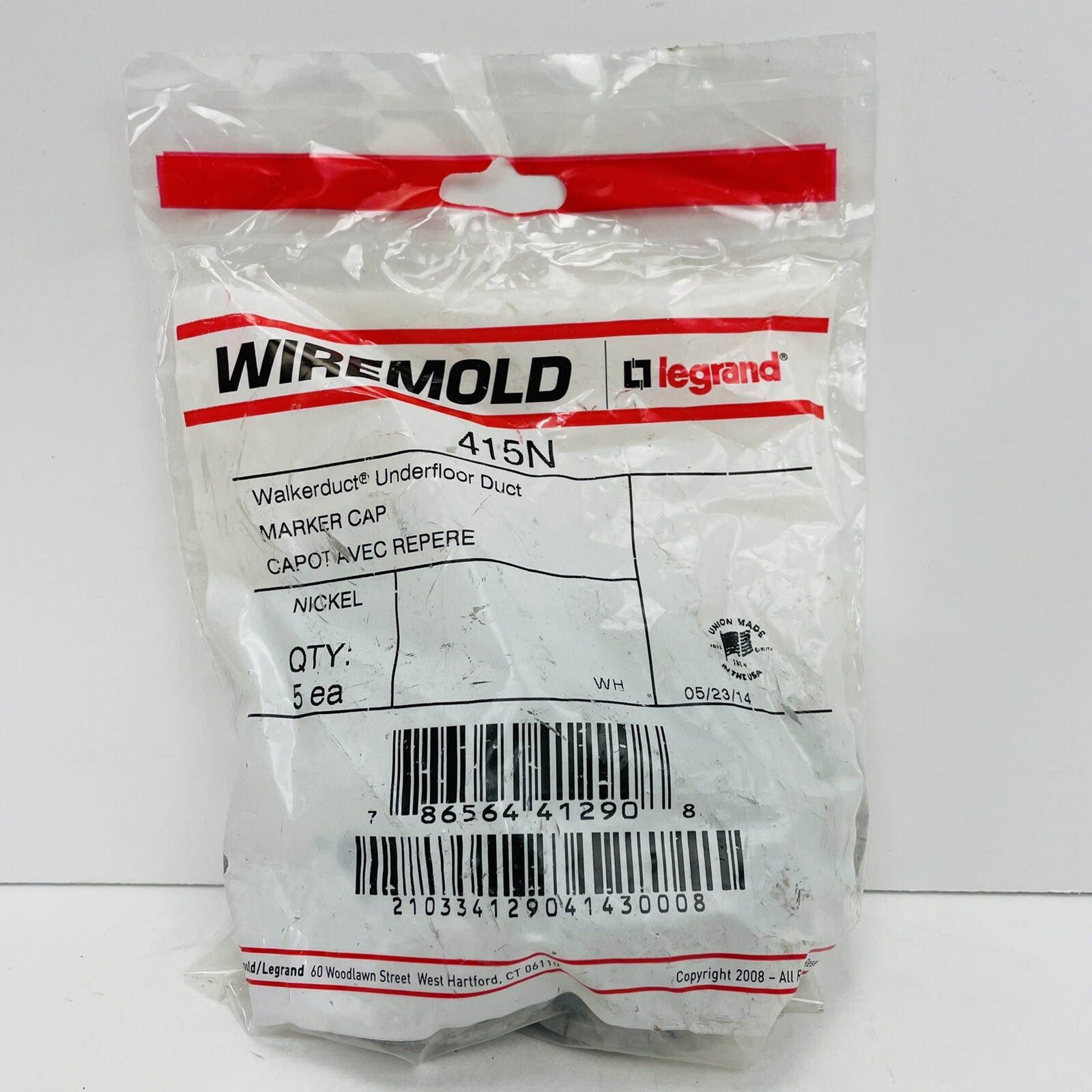 Bag of 5 Wiremold 415N WalkerDuct Underfloor IPS Duct Marker Caps 51mm ...
