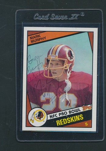 1984 Topps #386 Mark Murphy Redskins Signed Auto *B3271 | eBay