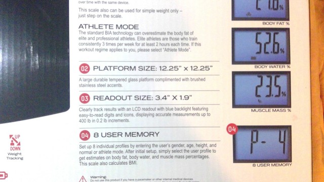 Taylor 5789f Body Composition Scale With Weight Tracking Muscle Mass ...