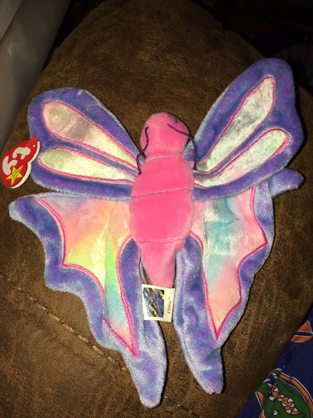 Ty Beanie Baby New FLITTER the BUTTERFLY ~1999 Retired Plush ...