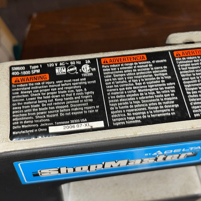 DELTA SHOPMASTER SS 200 SCROLL SAW for sale online | eBay