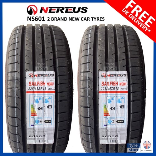 2X New 225 45 18 NEREUS NS601 95W XL 225/45R18 2254518 *C/B RATED* (2 ...