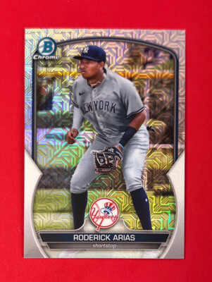 Roderick Arias ~ 2023 Bowman Chrome Mega ~ Prospects Mojo Refractor | eBay