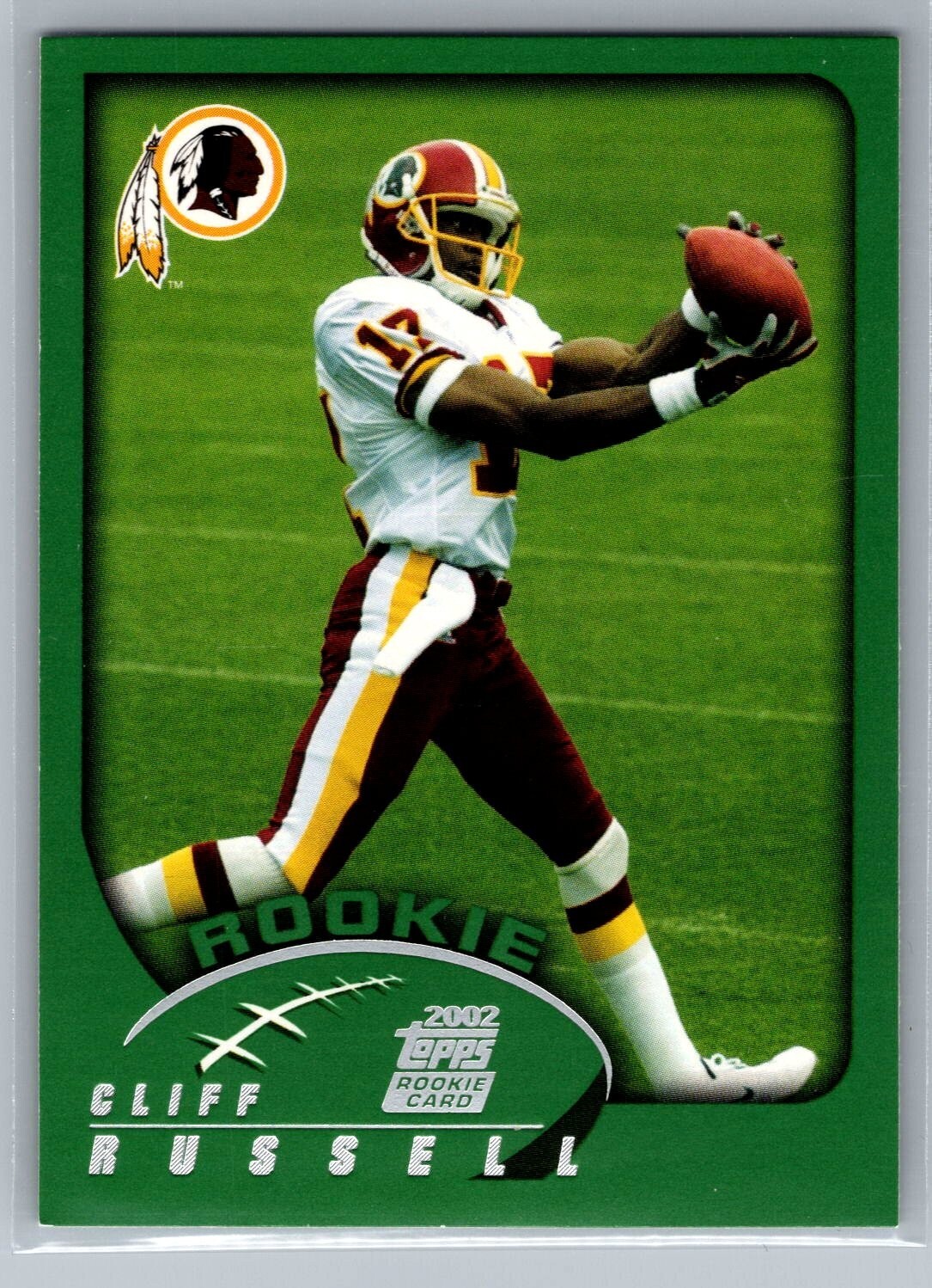 2002 TOPPS ROOKIE CARD # 335 Cliff Russell - Washington Redskins | eBay
