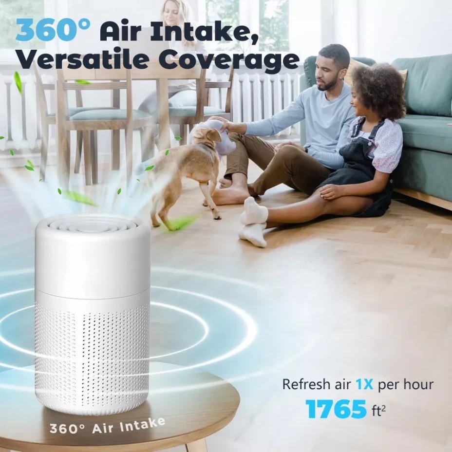 Home HEPA Air Purifier Large Room Air Cleaner for Allergies Smoke Mold ...