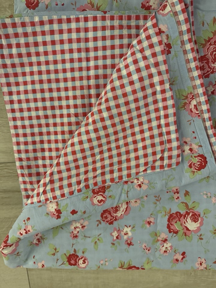 Pretty shabby chic Ikea Rosali Cath Kidston KING Duvet Cover & 2 pillow ...