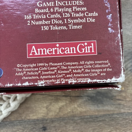 Pleasant Company American Girl Board Game Trivia Trade Trip Through ...